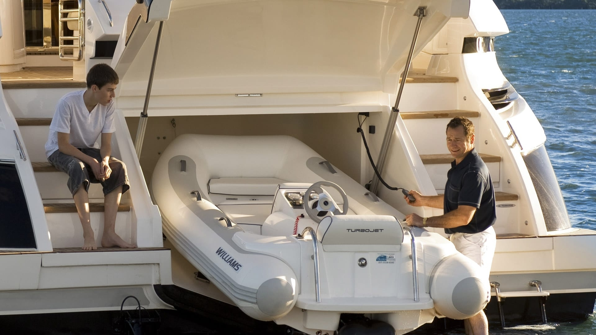 Explore the versatile Tender Storage Solutions in the Riviera Model ...